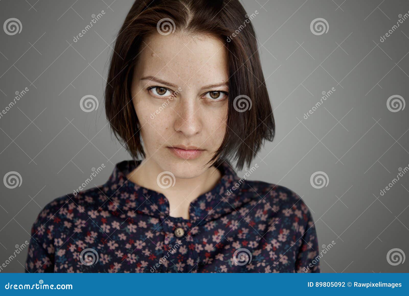 Young Girl Envy Irritated Concept Stock Photo - Image of caucasian ...