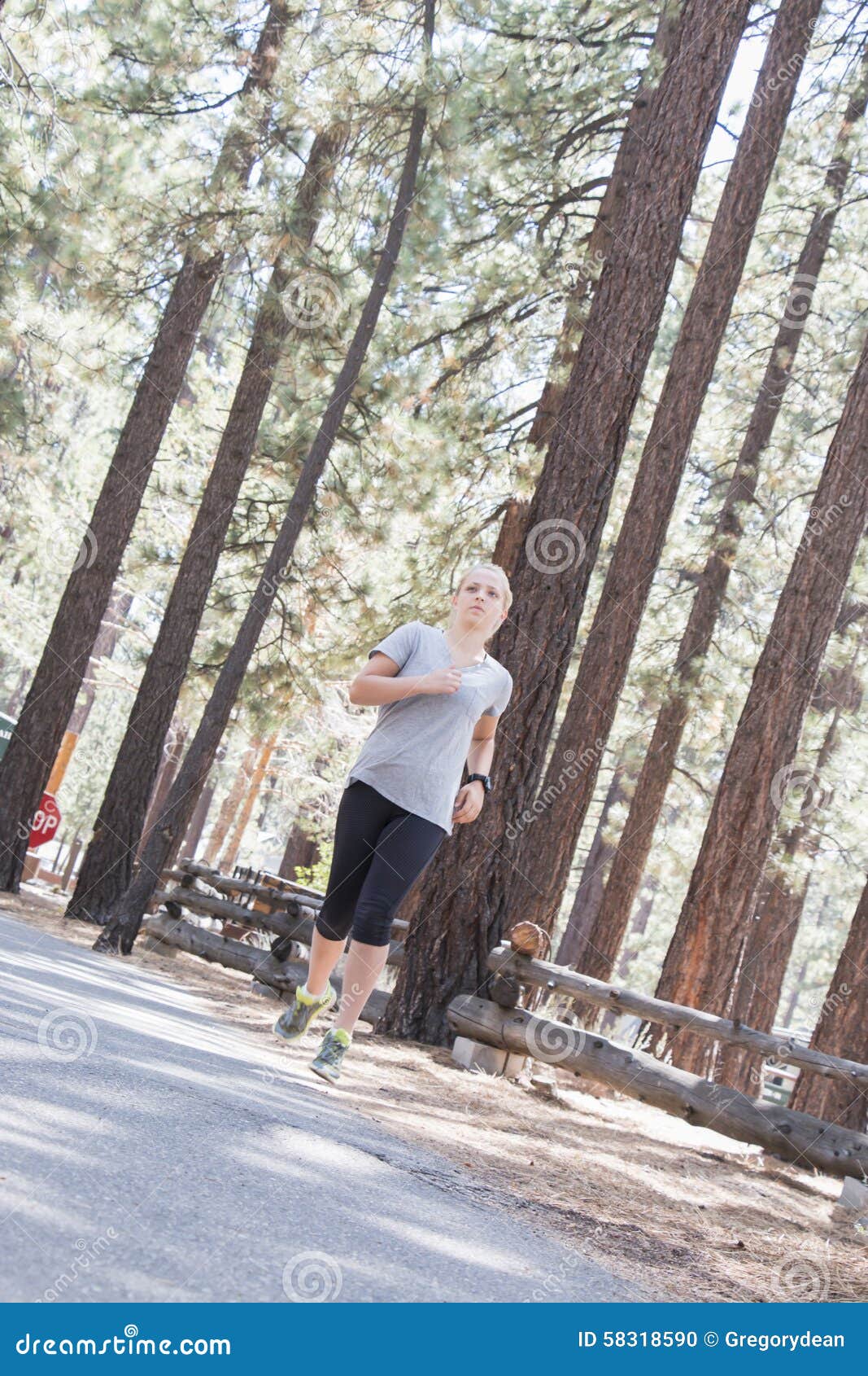 Young Girl Exercising stock photo. Image of fitness, exercise - 58318590