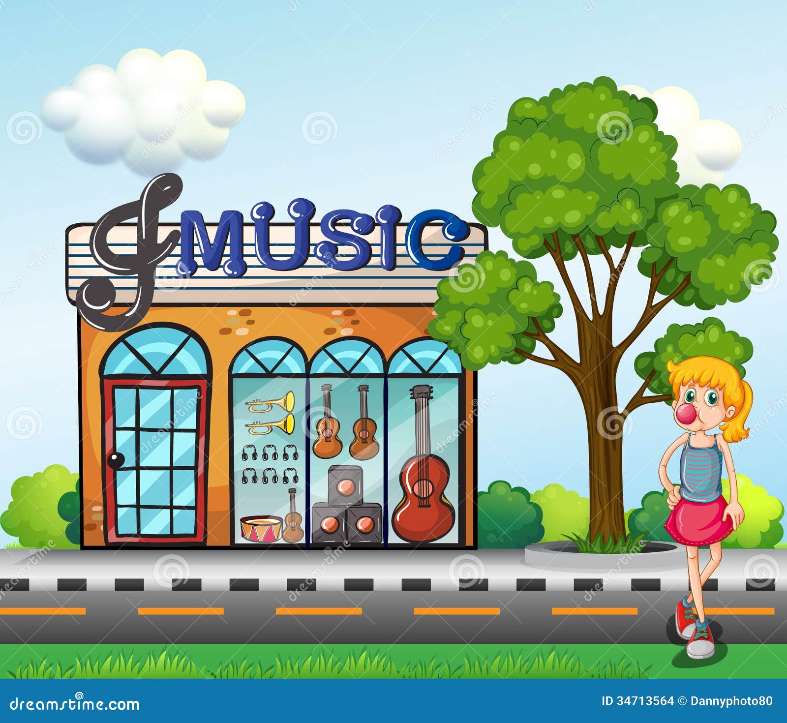 Music Store Corporate Identity Template Design Set Vector Illustration ...