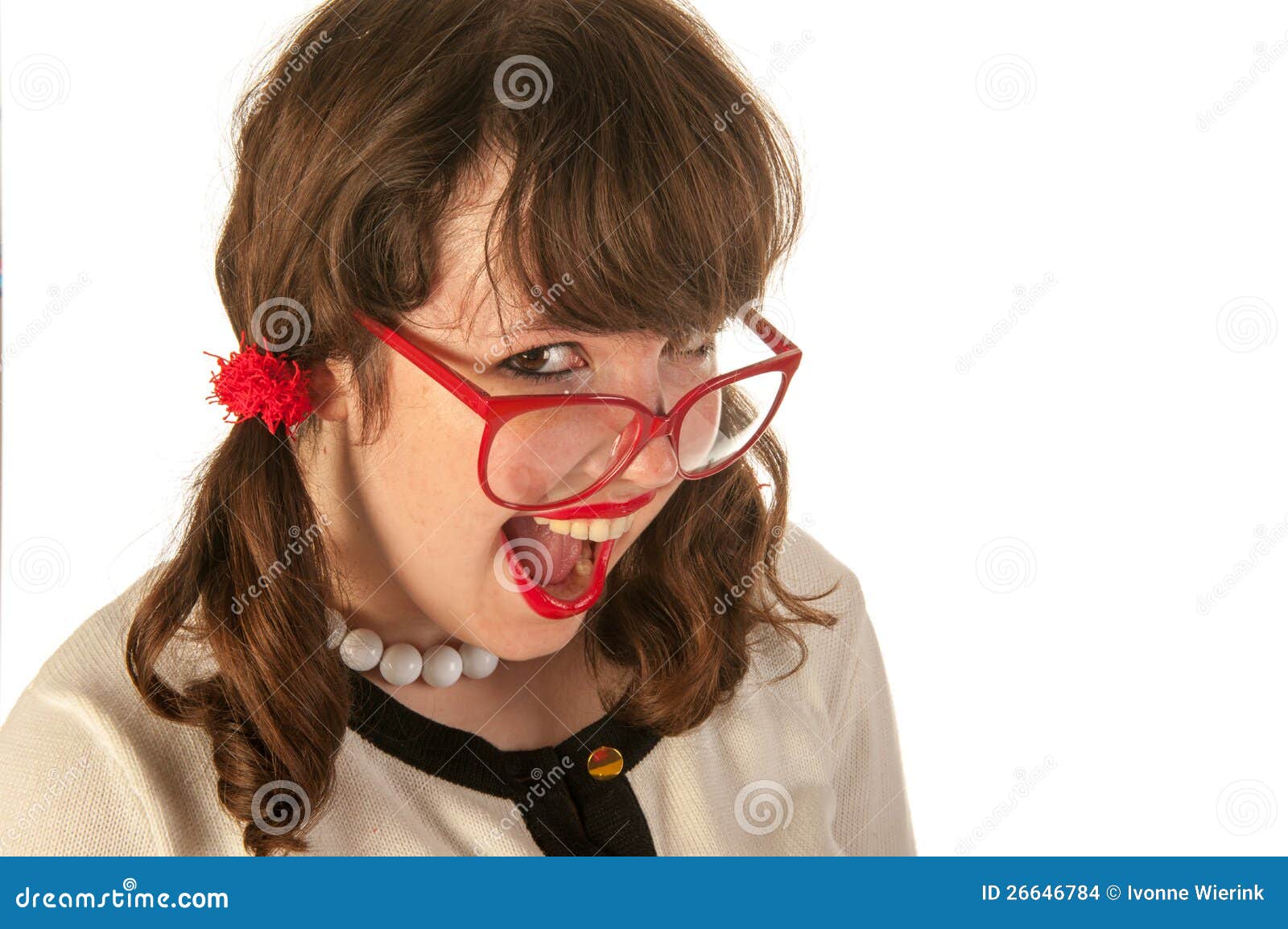 Young girl with fun stock photo. Image of studio, portrait - 26646784