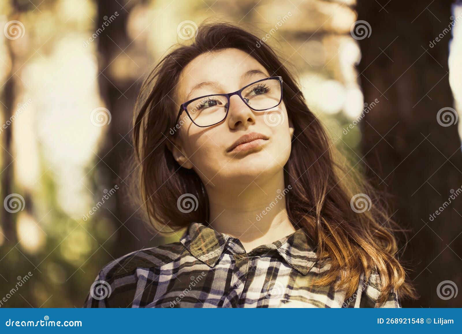 Thinker stock photo. Image of girl, ooking, thinker - 268921548