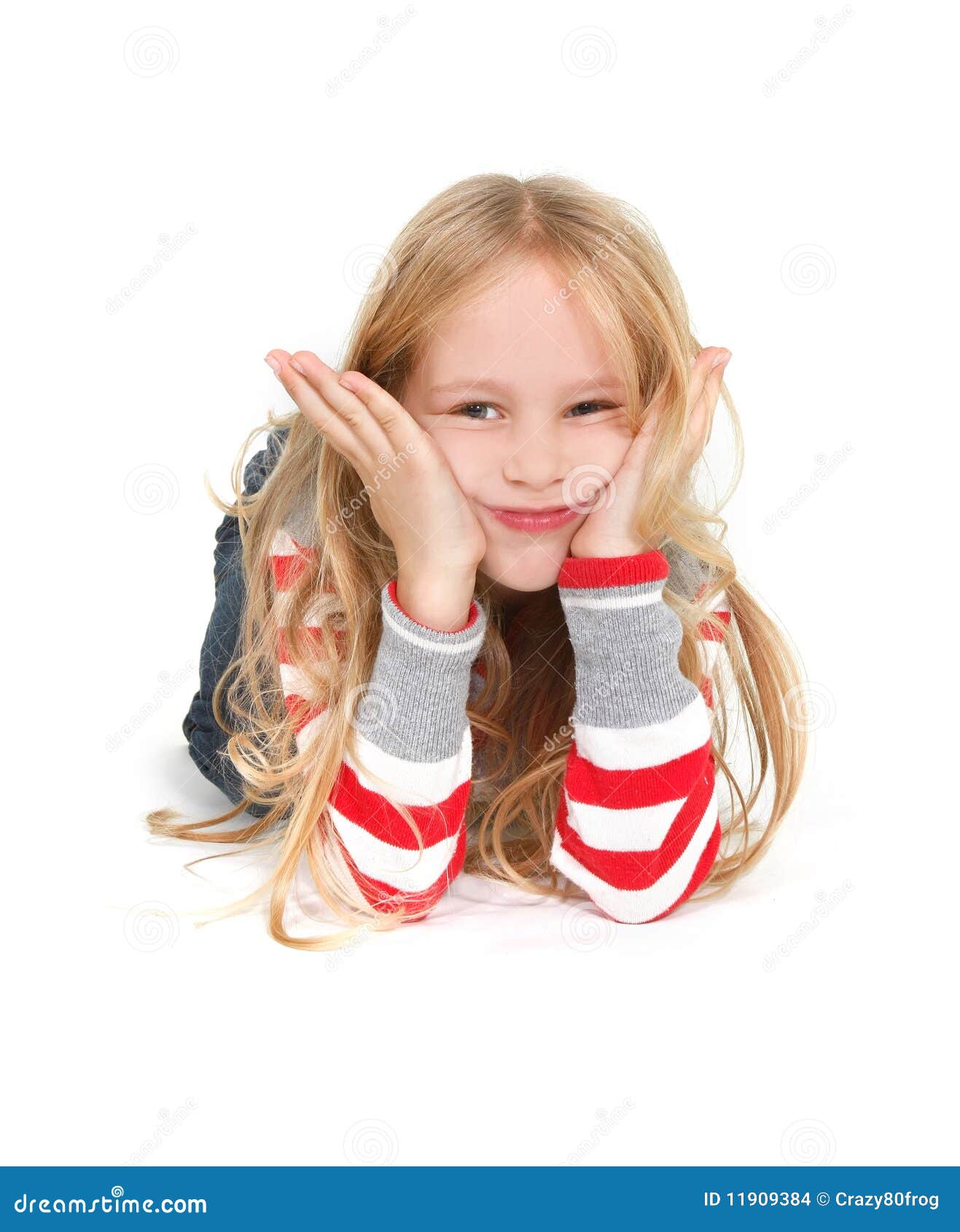 Young girl grimacing stock photo. Image of cutout, look - 11909384