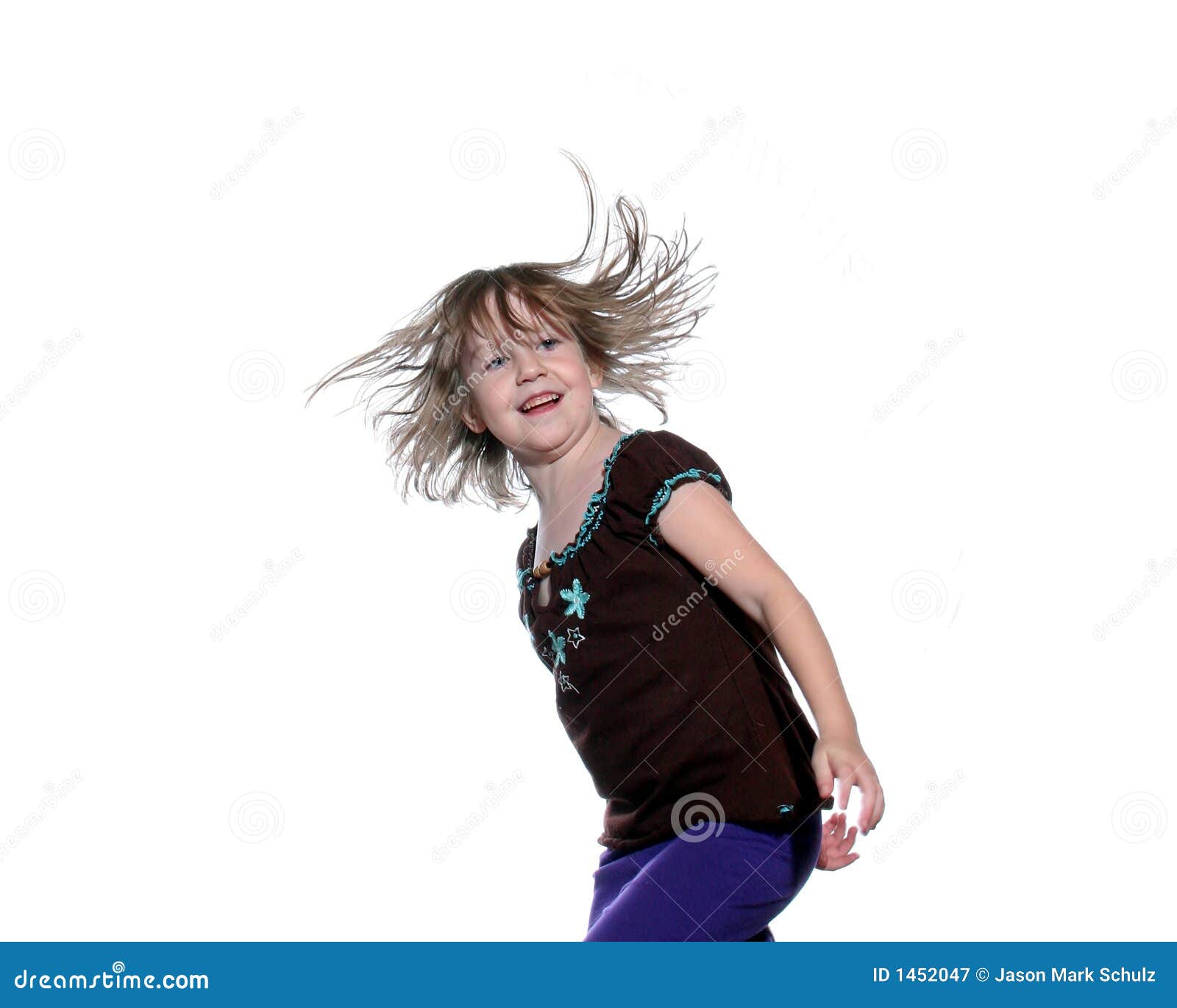 Young girl hair flying stock image. Image of accepting - 1452047