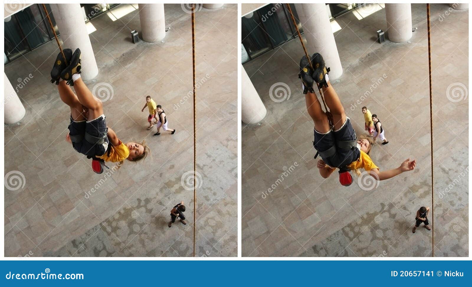 Young Girl Hanging Upside Down Editorial Photo - Image of dare, upside ...