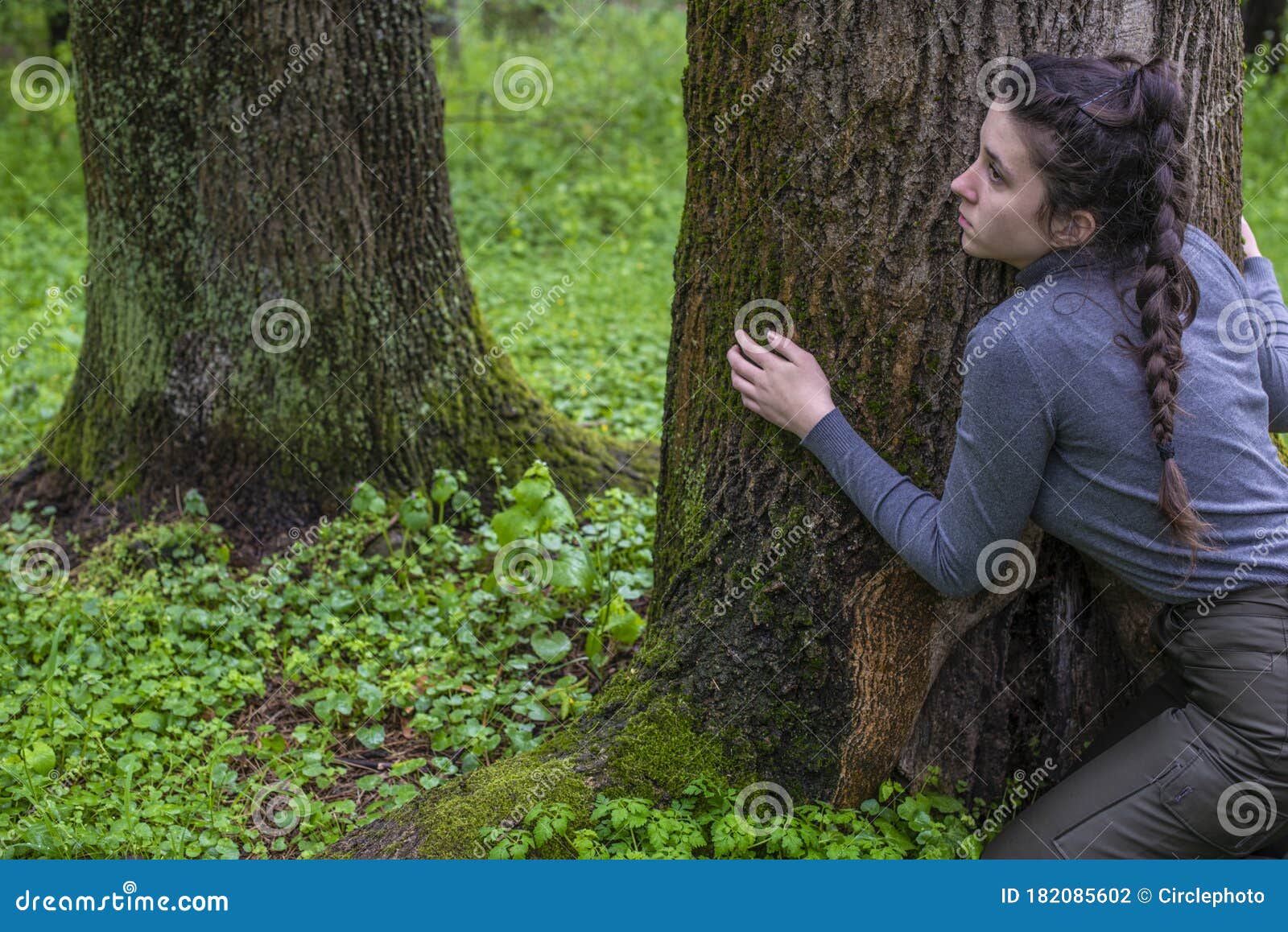 Girl Hiding Behind Tree Tumblr