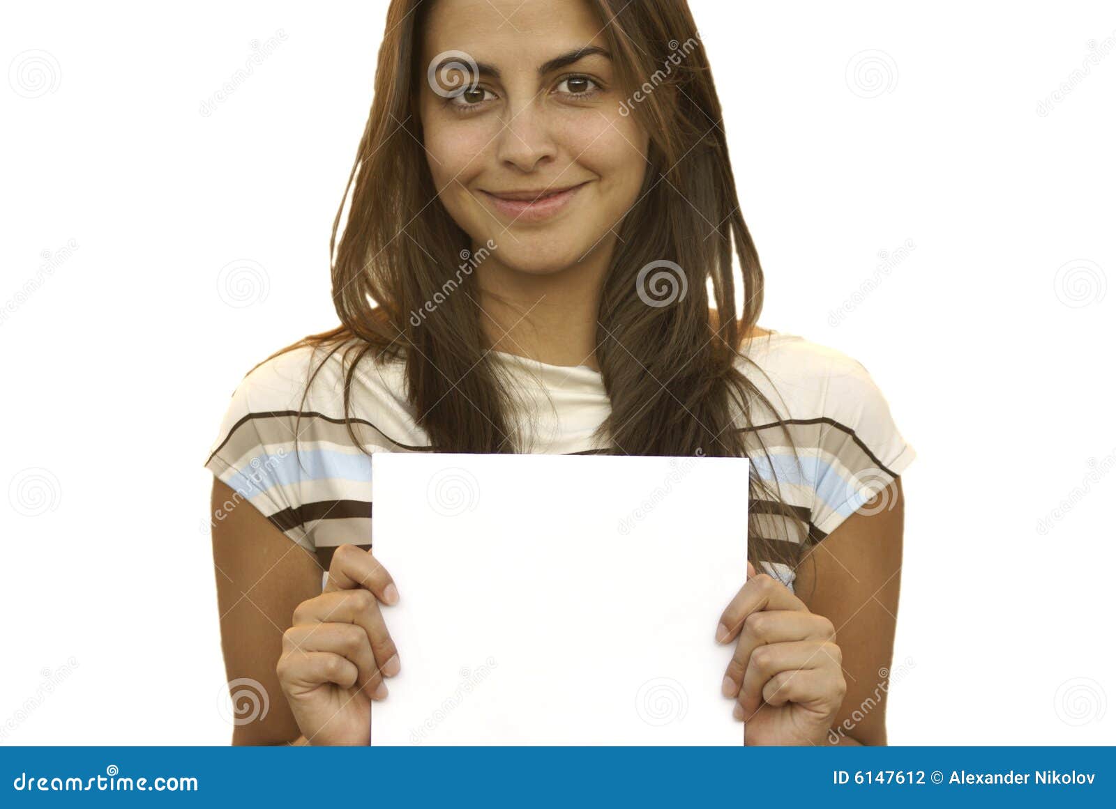 Young Girl Holding a Sign 1 Stock Photo - Image of latino, adults: 6147612
