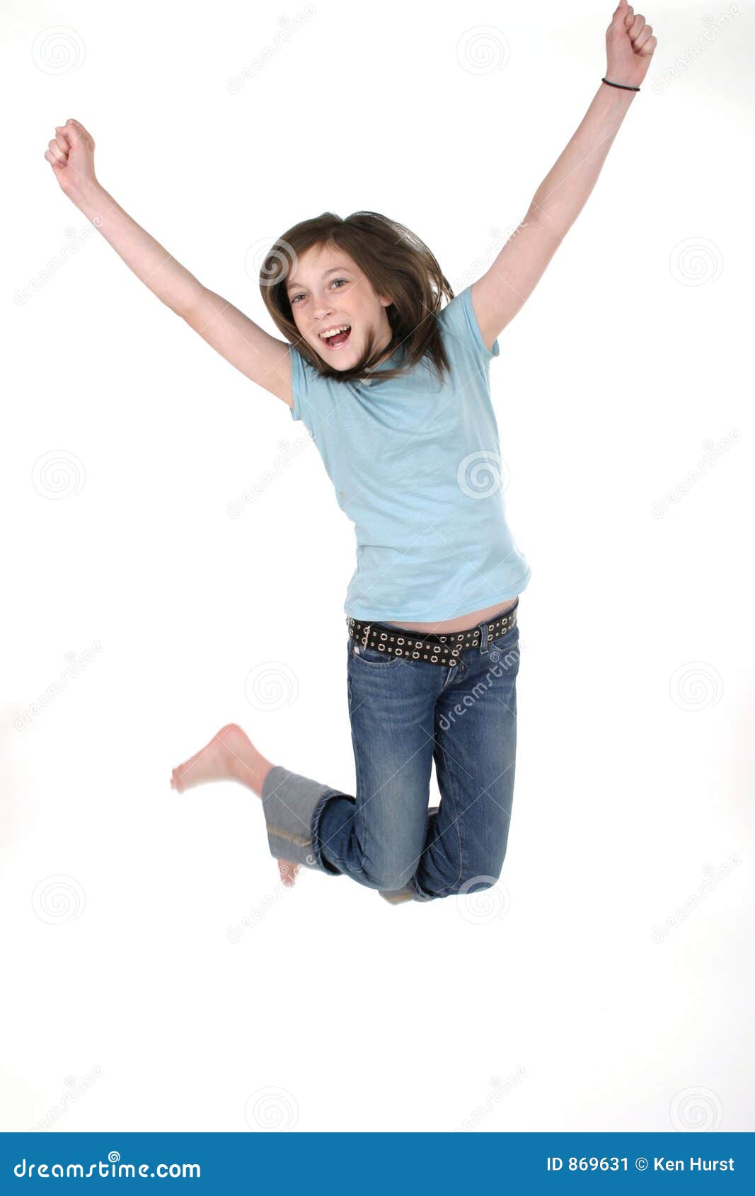 Young Girl Jumping 2 stock image. Image of youth, excite - 869631