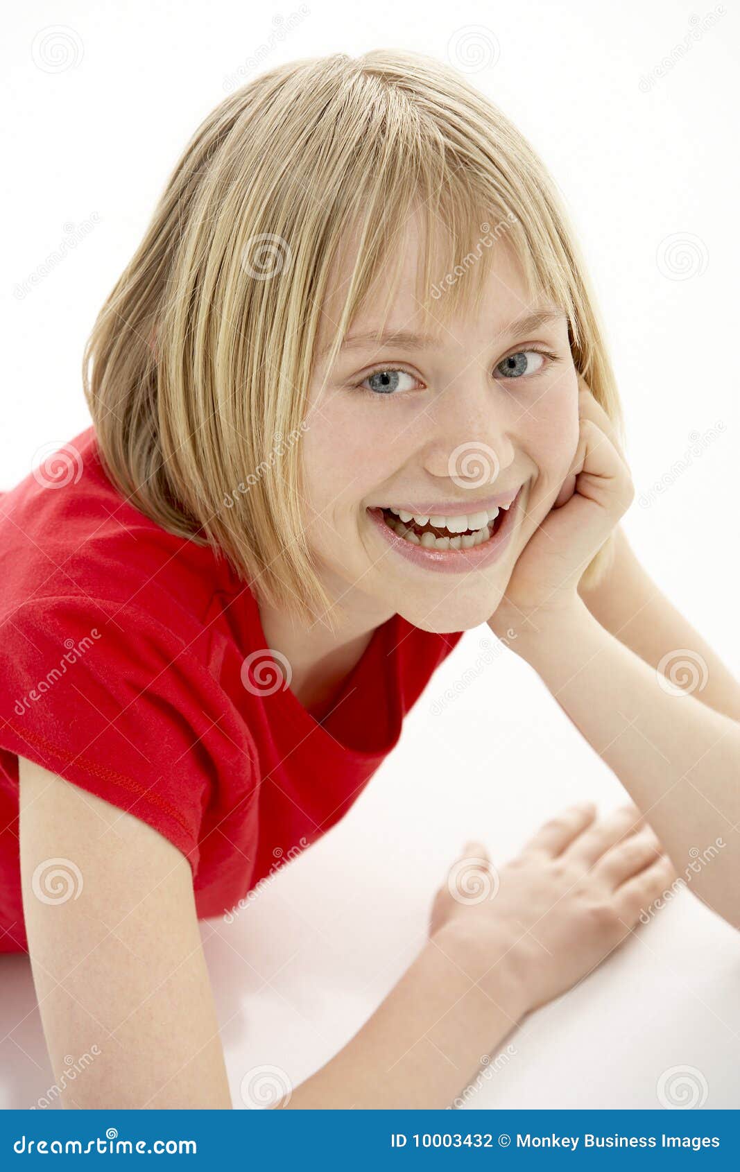 Young Girl Lying on Stomach in Studio Stock Photo - Image of person ... Young Girl Lying on Stomach in Studio Stock Photo - Image of person ...