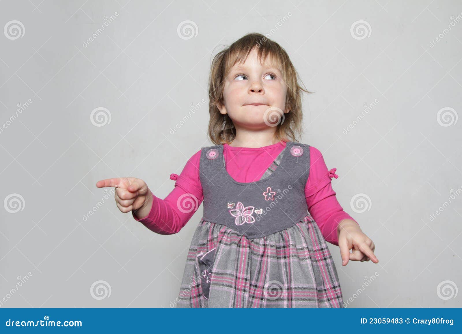 Young girl making faces stock image. Image of cute, preschooler - 23059483