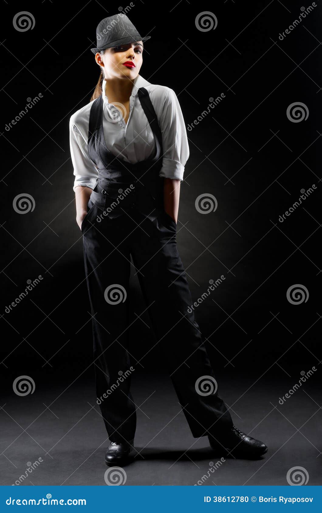 Young girl in manly style stock photo. Image of model - 38612780