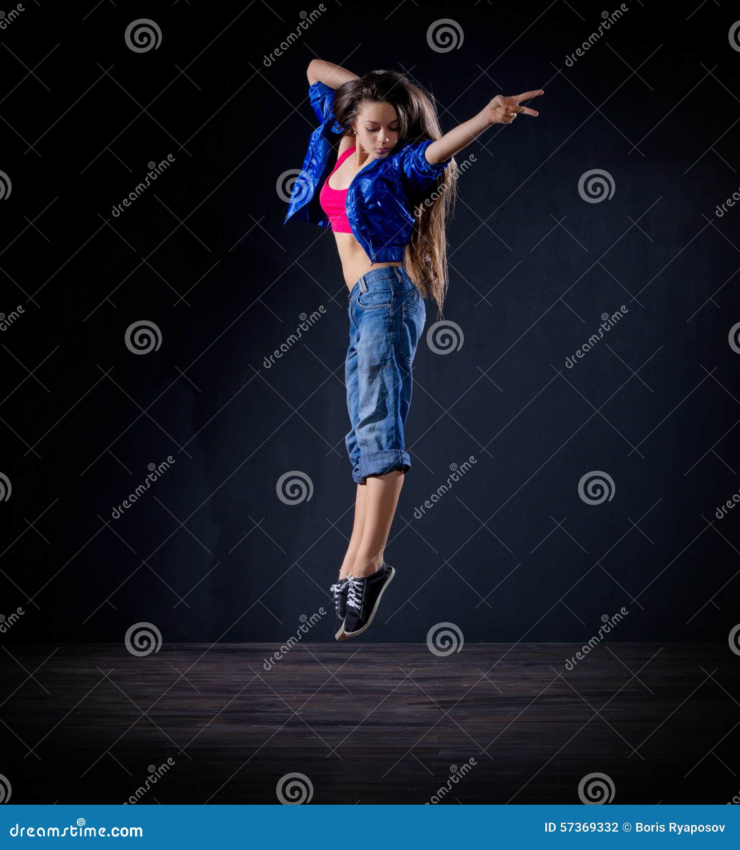 Young Girl Modern Dancer (normal Ver) Stock Photo - Image of caucasian ...