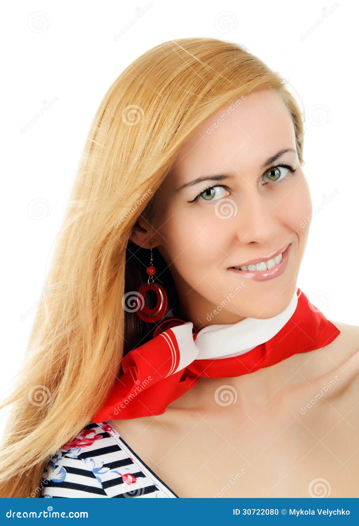 Young Girl with Neckerchiefs Stock Photo - Image of woman, face: 30722080