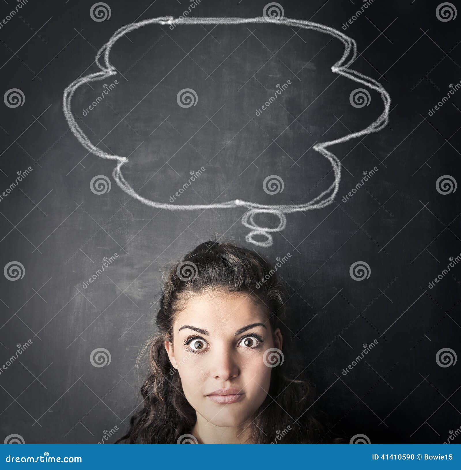 Young girl stock photo. Image of expression, woman, smile - 41410590