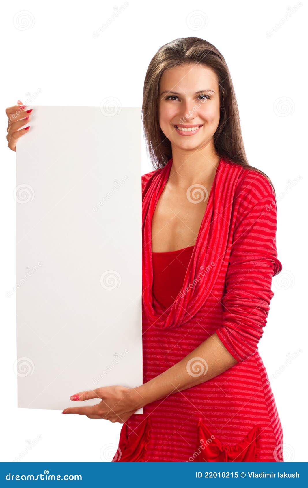A Young Girl with Paper in Hand Stock Image - Image of people, paper ...