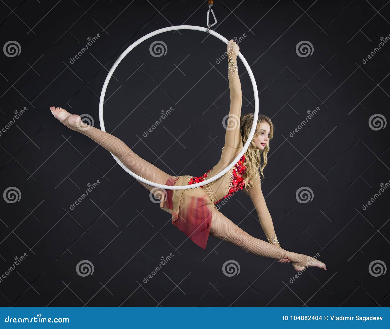 Aerial Acrobat in the Ring. Stock Photo - Image of female, costume ...