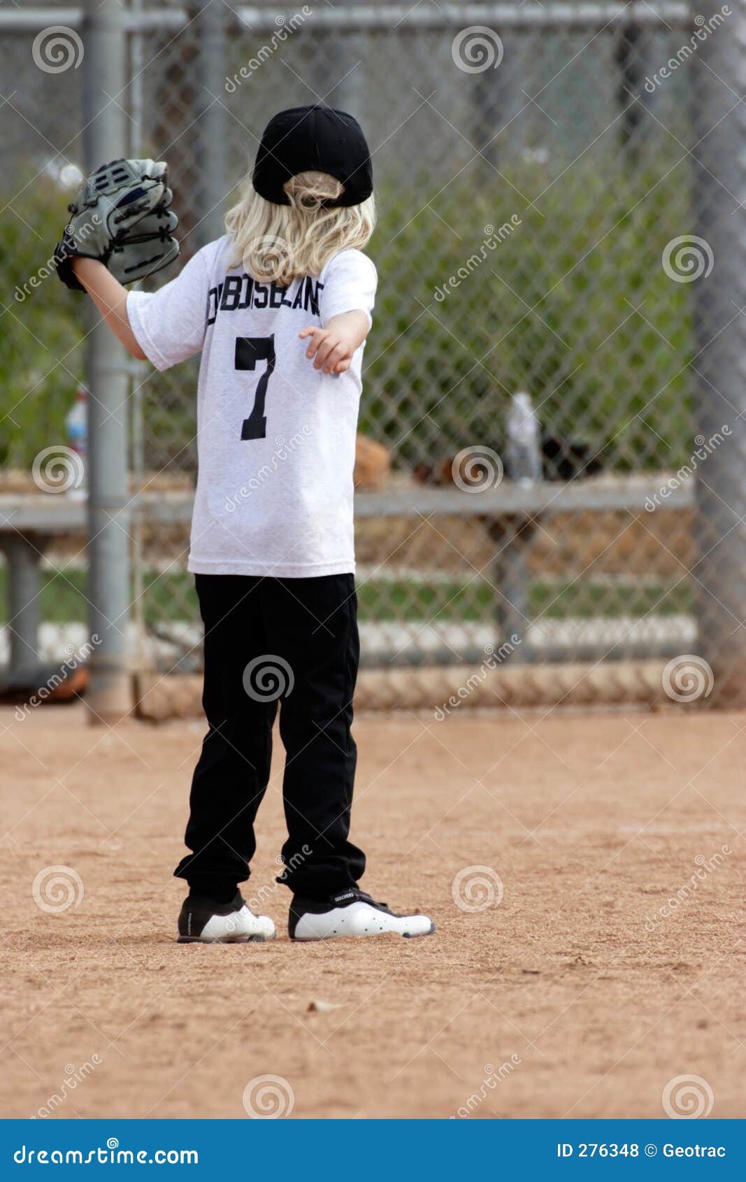 Young Girl Playing Baseball Stock Photo - Image of sport, girl: 276348
