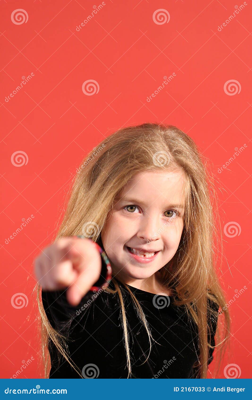 Young girl pointing stock image. Image of closeup, human - 2167033