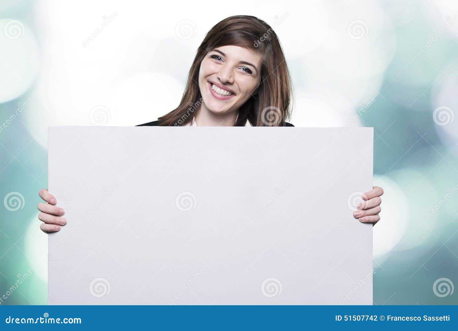 Young girl promoting stock photo. Image of promoted, hard - 51507742