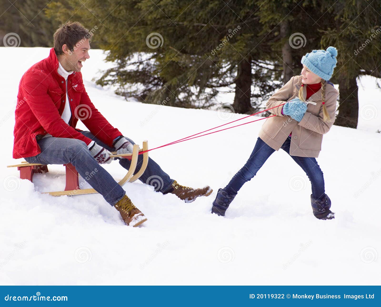 Boy And Girl Pulling Toy Bear Stock Photography | CartoonDealer.com ...