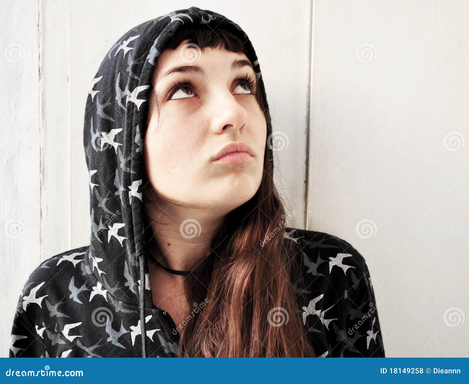 Young Girl with a Question Face Stock Photo - Image of hair, human ...