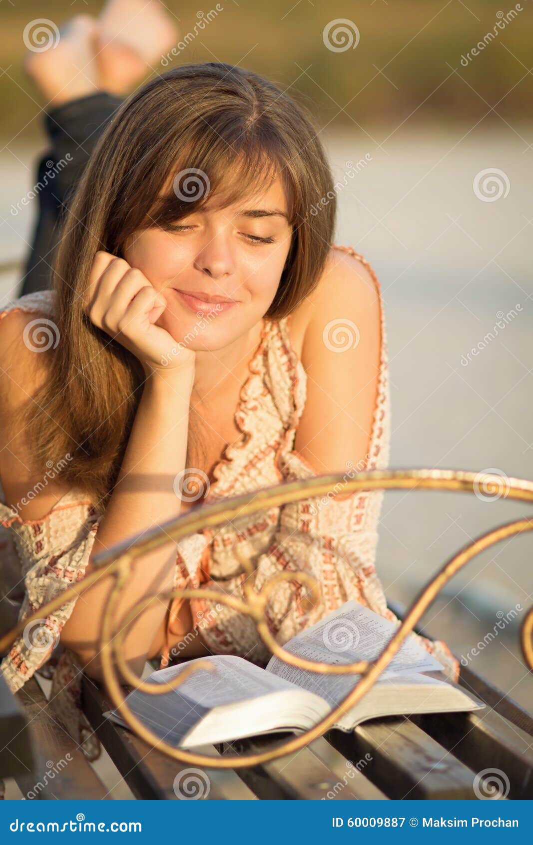 Young Girl Reading the Bible on a Park Bench Stock Image - Image of ... Young Girl Reading the Bible on a Park Bench Stock Image - Image of ...