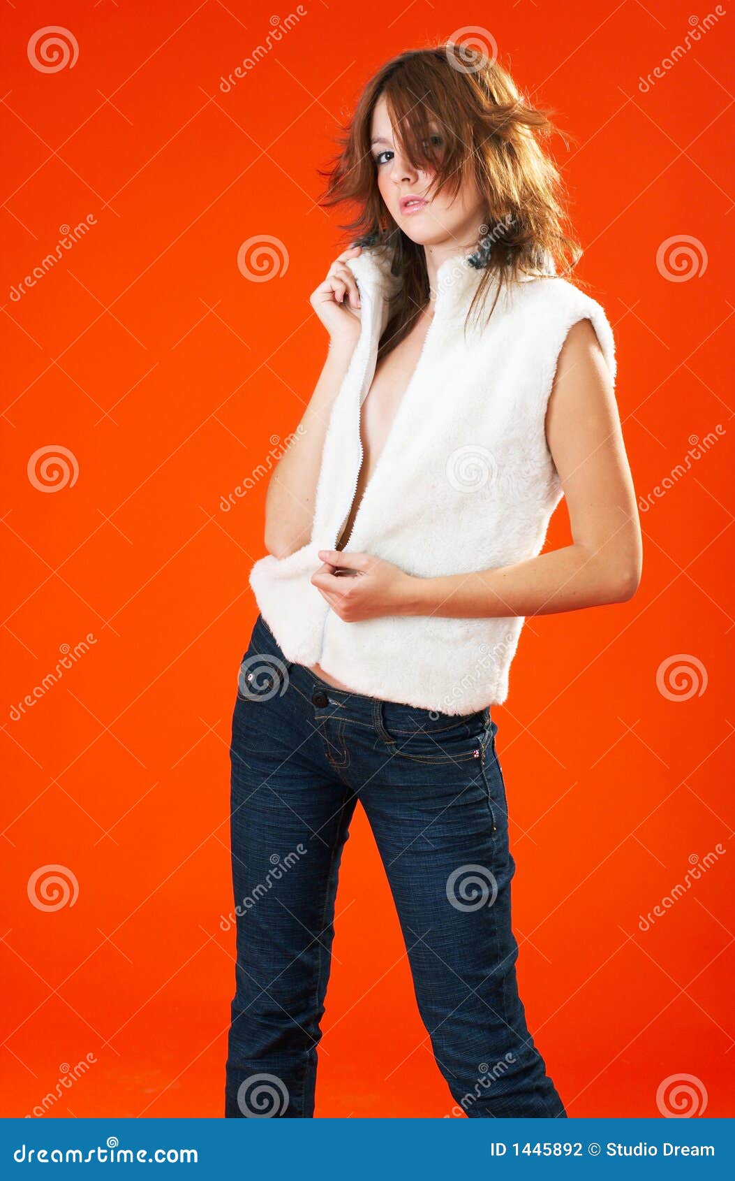 Young Girl Removing Top stock photo. Image of white, comfortable - 1445892