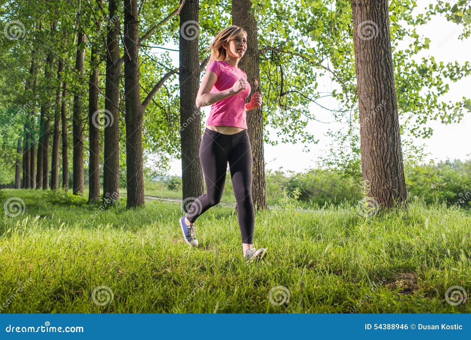 Young girl runner stock photo. Image of beautiful, smile - 54388946