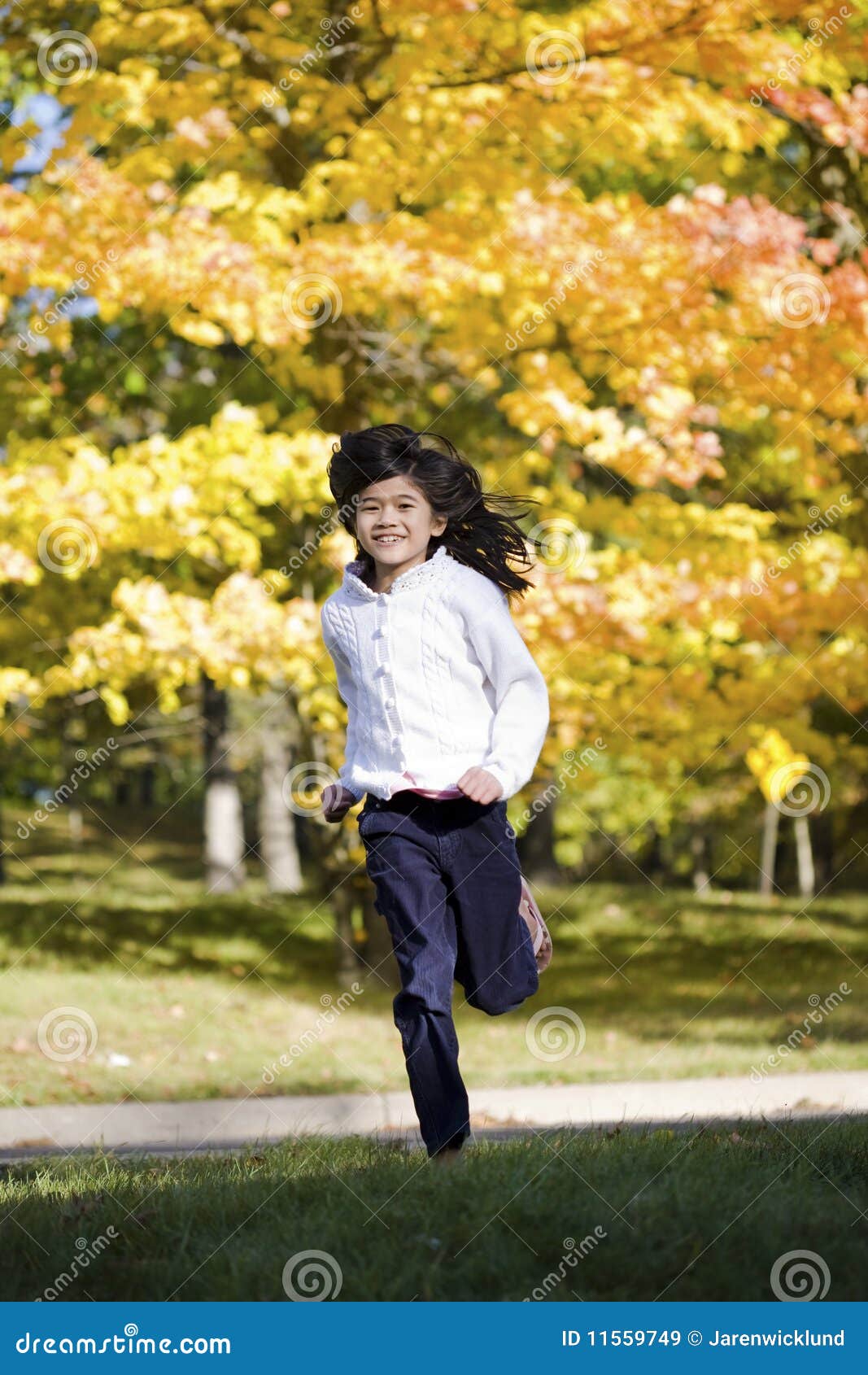 Young girl running stock image. Image of active, exercising - 11559749