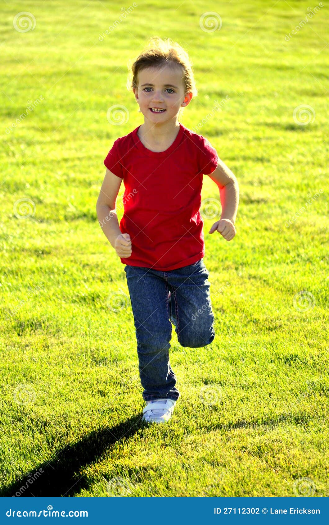 Young Girl Running stock photo. Image of playing, childhood - 27112302
