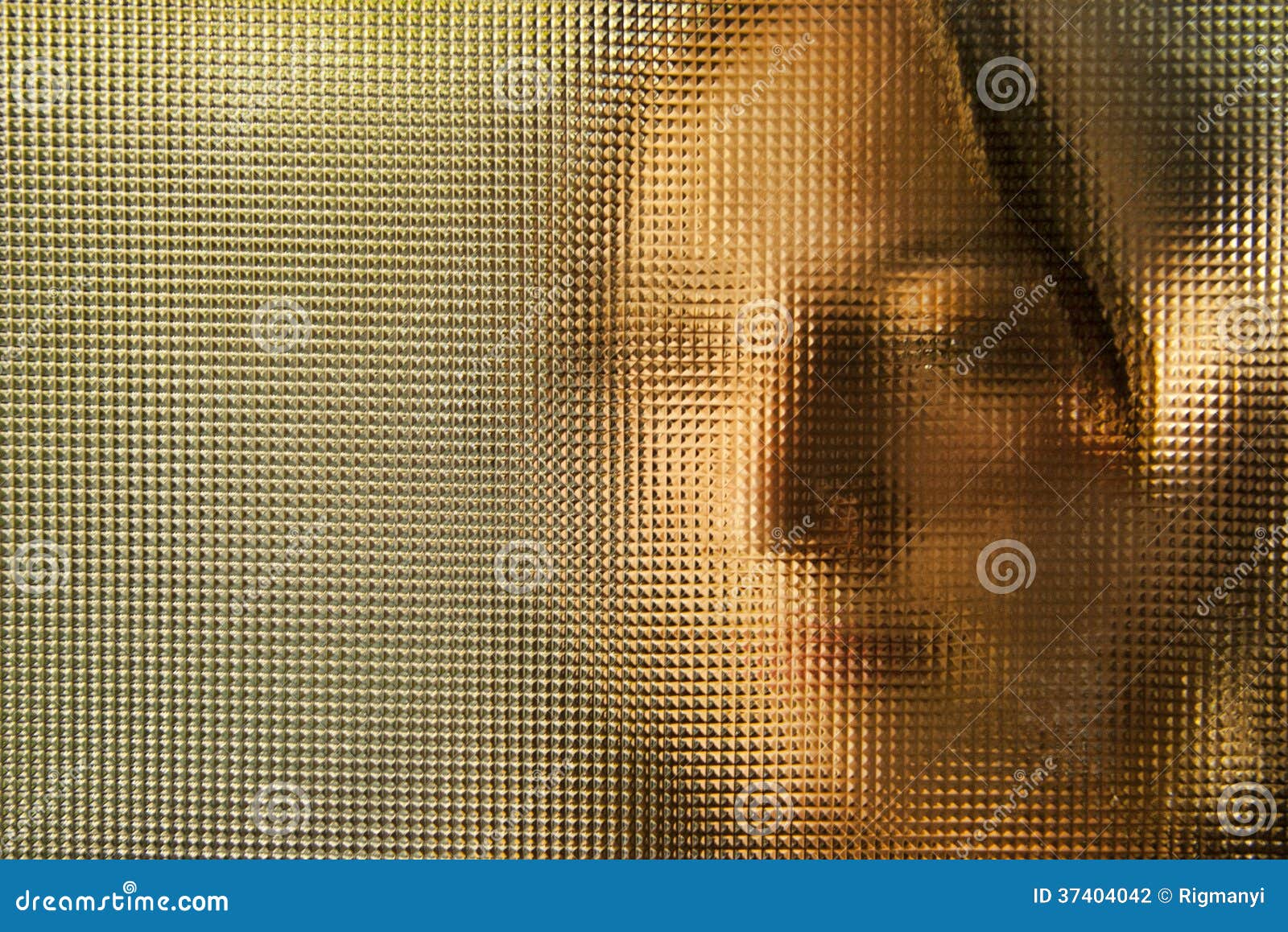 Young Girl S Face Behind Glass Stock Photo - Image of window, abstract ...