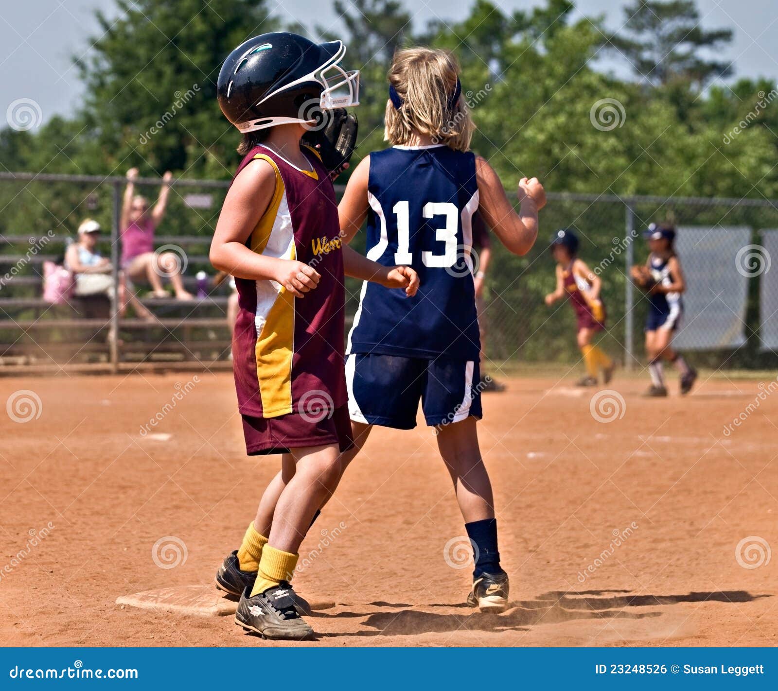 Young Girl s Softball editorial photo. Image of action - 23248526