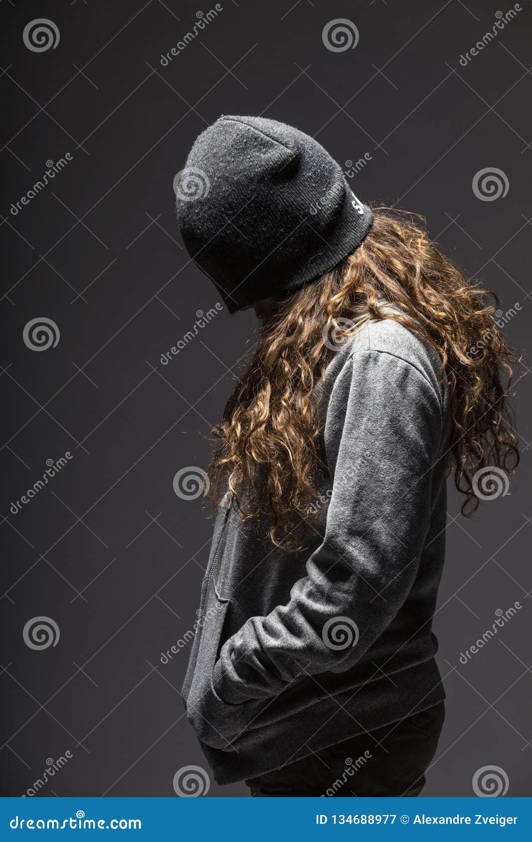 Guy Covered Face With Hands And Doing Stop Gesture With Sad And Fear ...