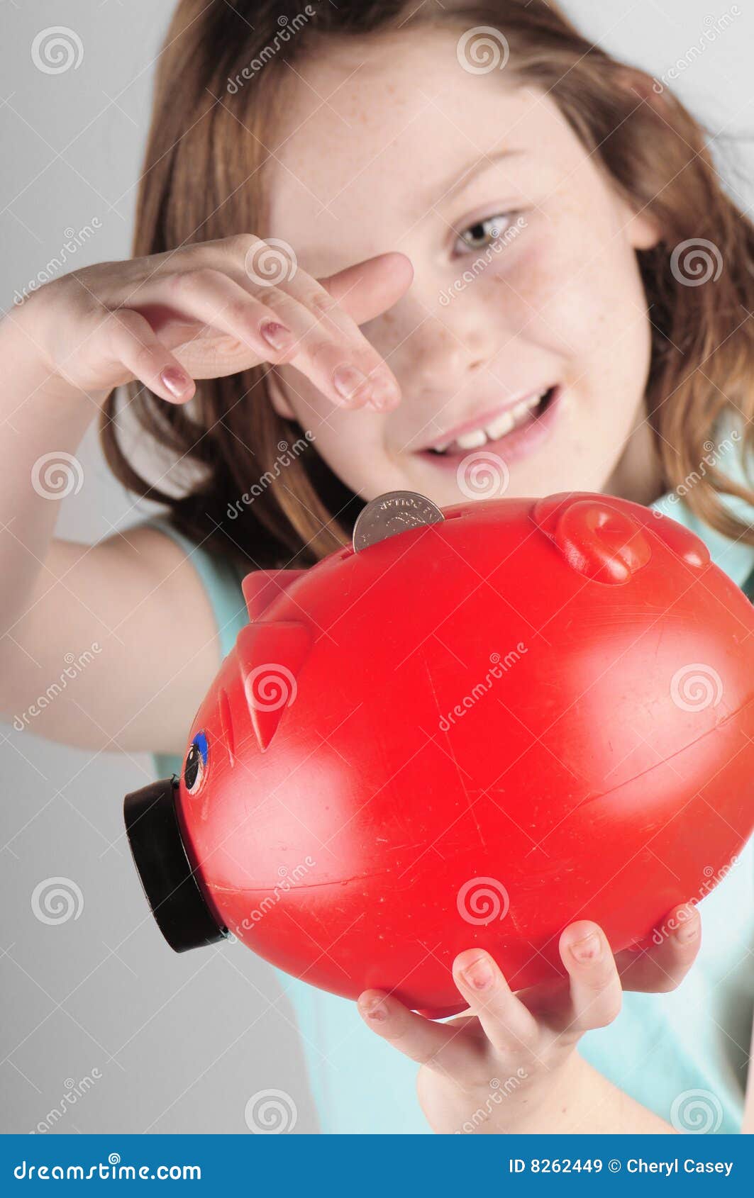 Young girl saving stock image. Image of accounting, save - 8262449