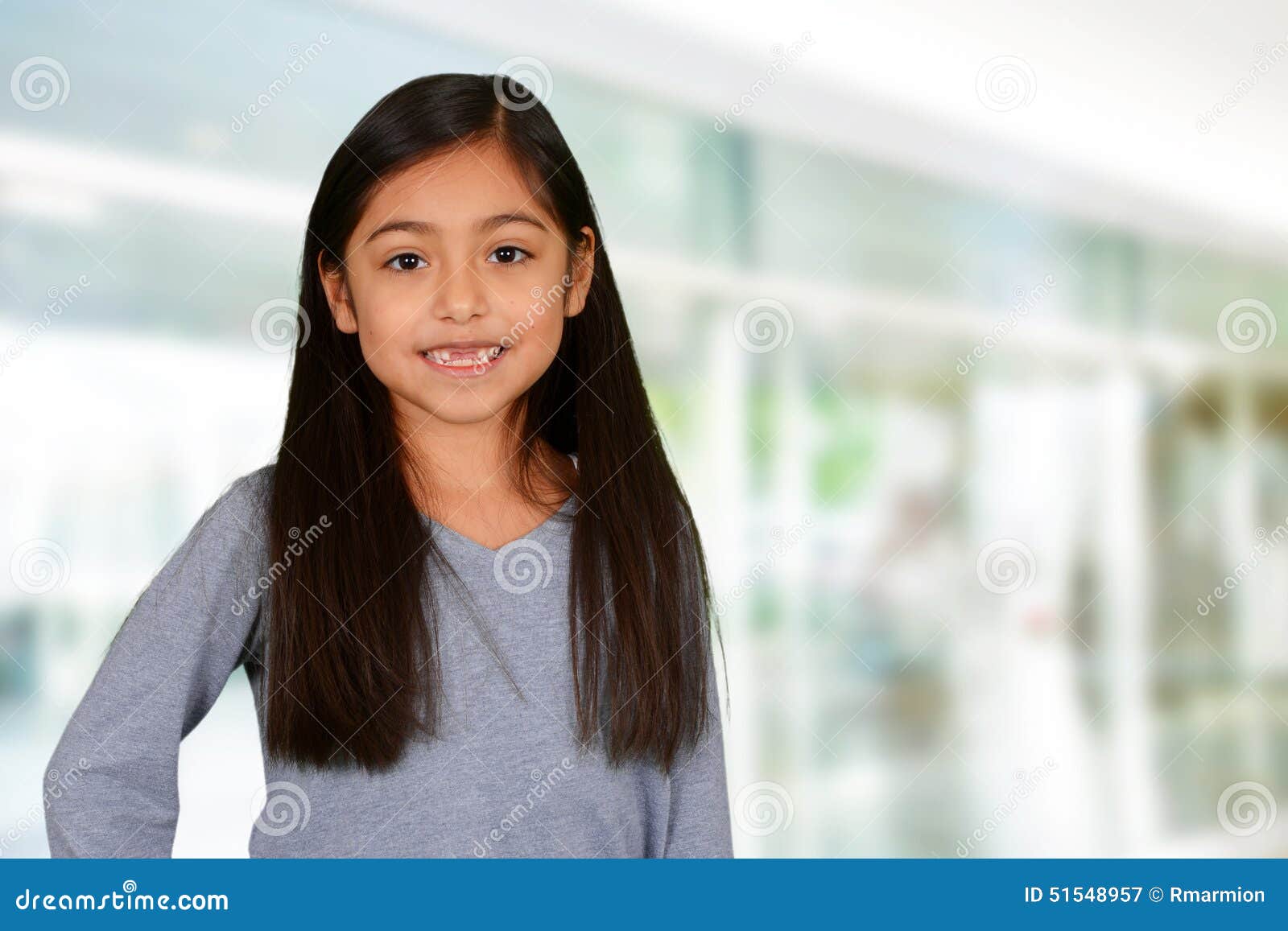 Young Girl at School stock image. Image of class, happy - 51548957