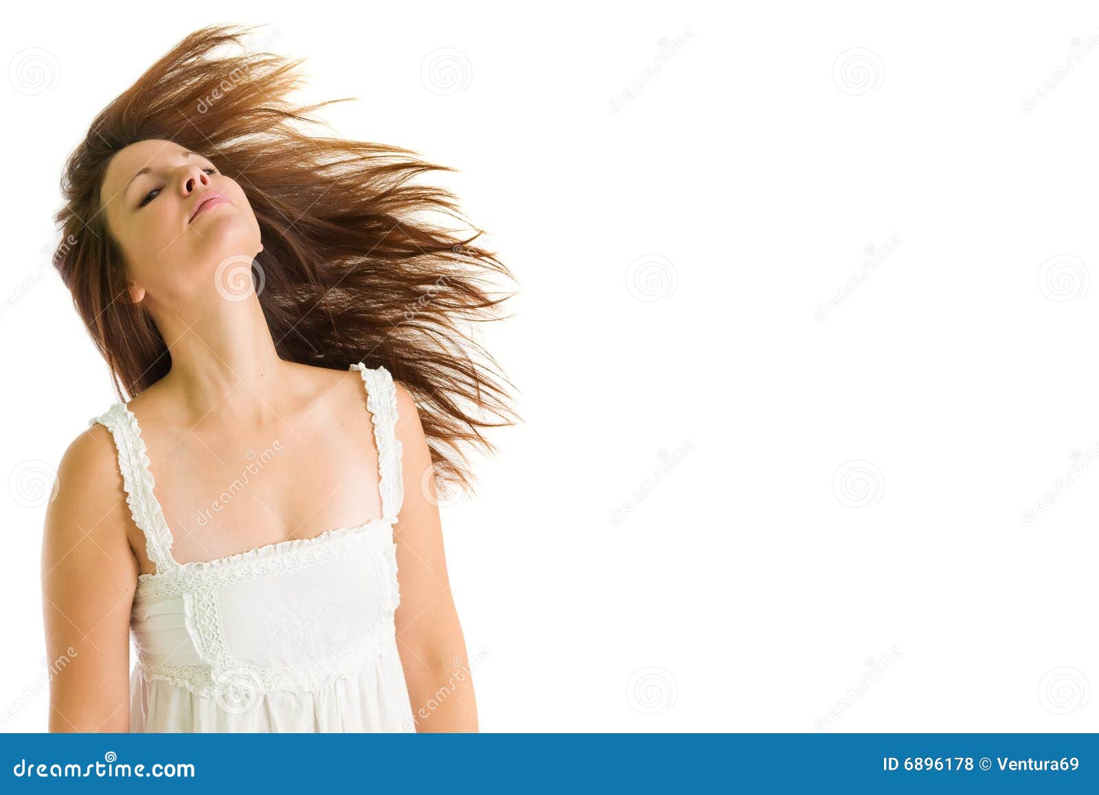 Young Girl Shaking Her Head Stock Photo - Image of adult, beauty: 6896178