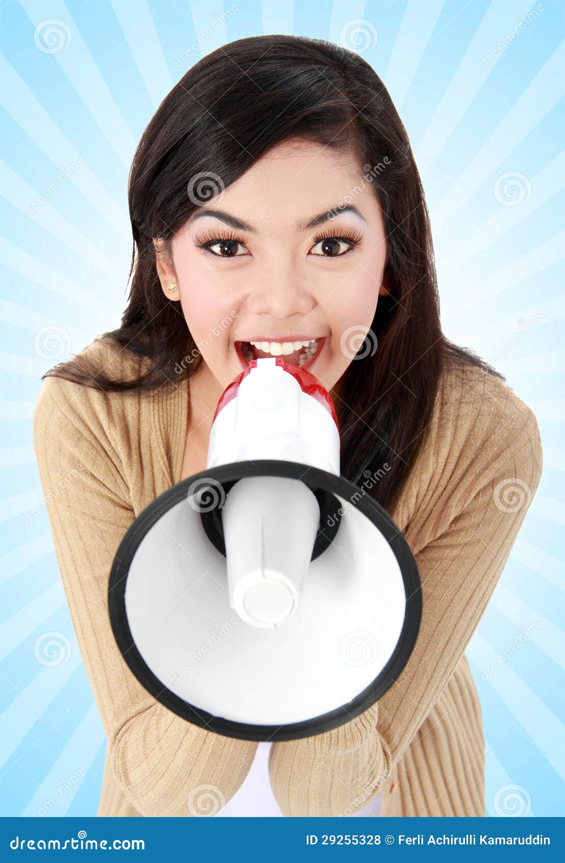 Young girl shouting stock photo. Image of person, noise - 29255328