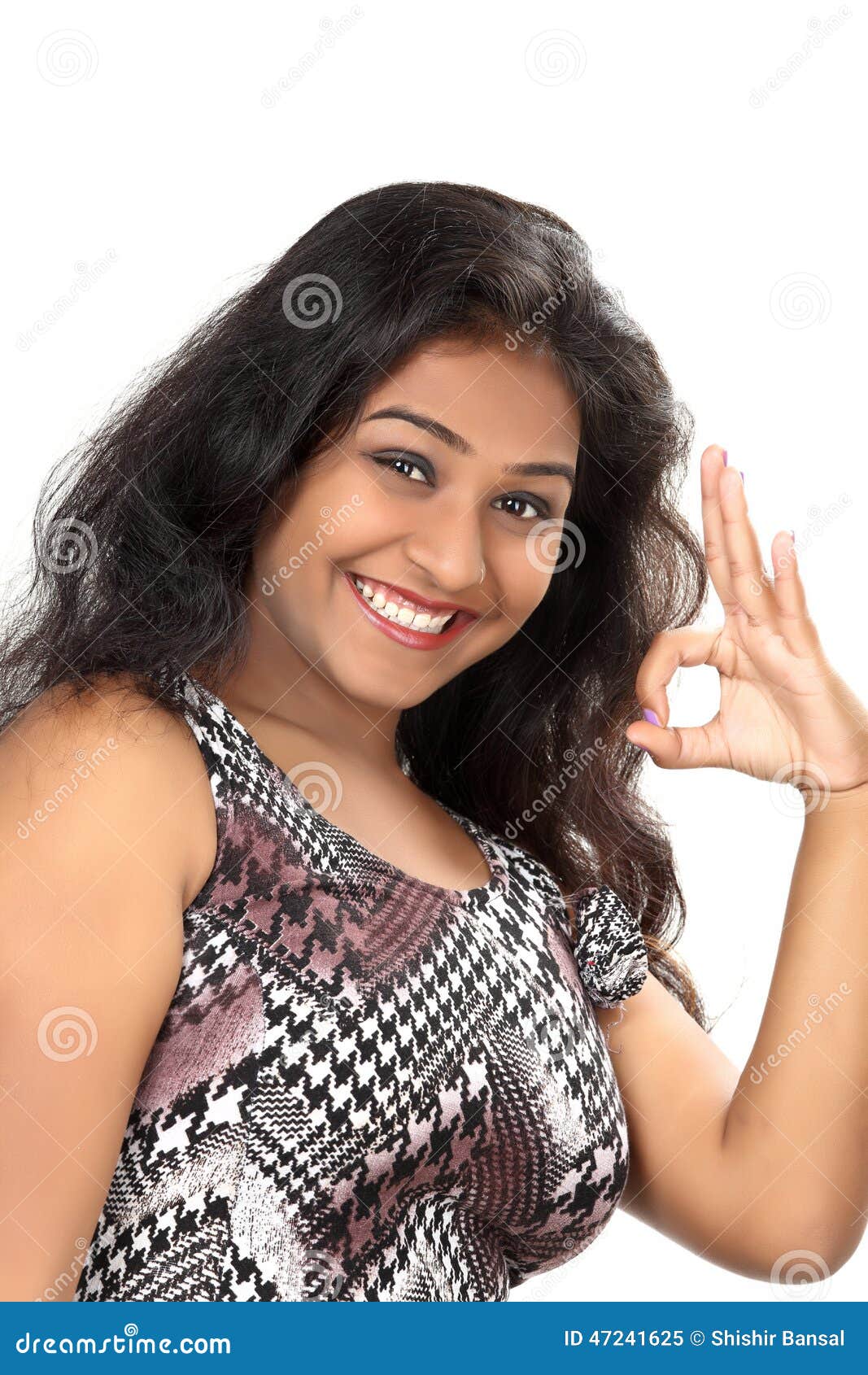 Young Girl Showing Appreciation Stock Image - Image of education ...