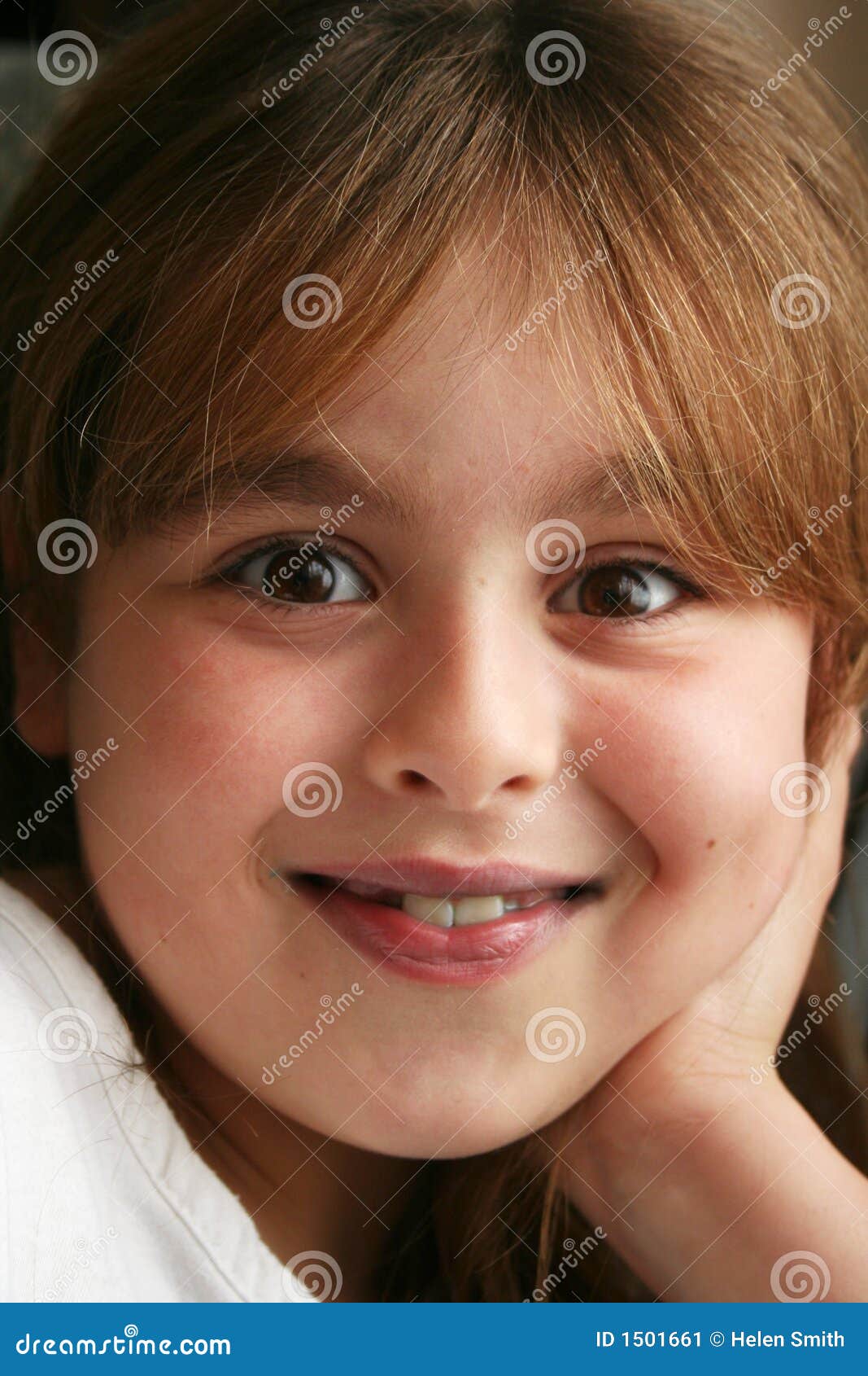 Young Girl Smiling stock image. Image of wide, eyed, child - 1501661