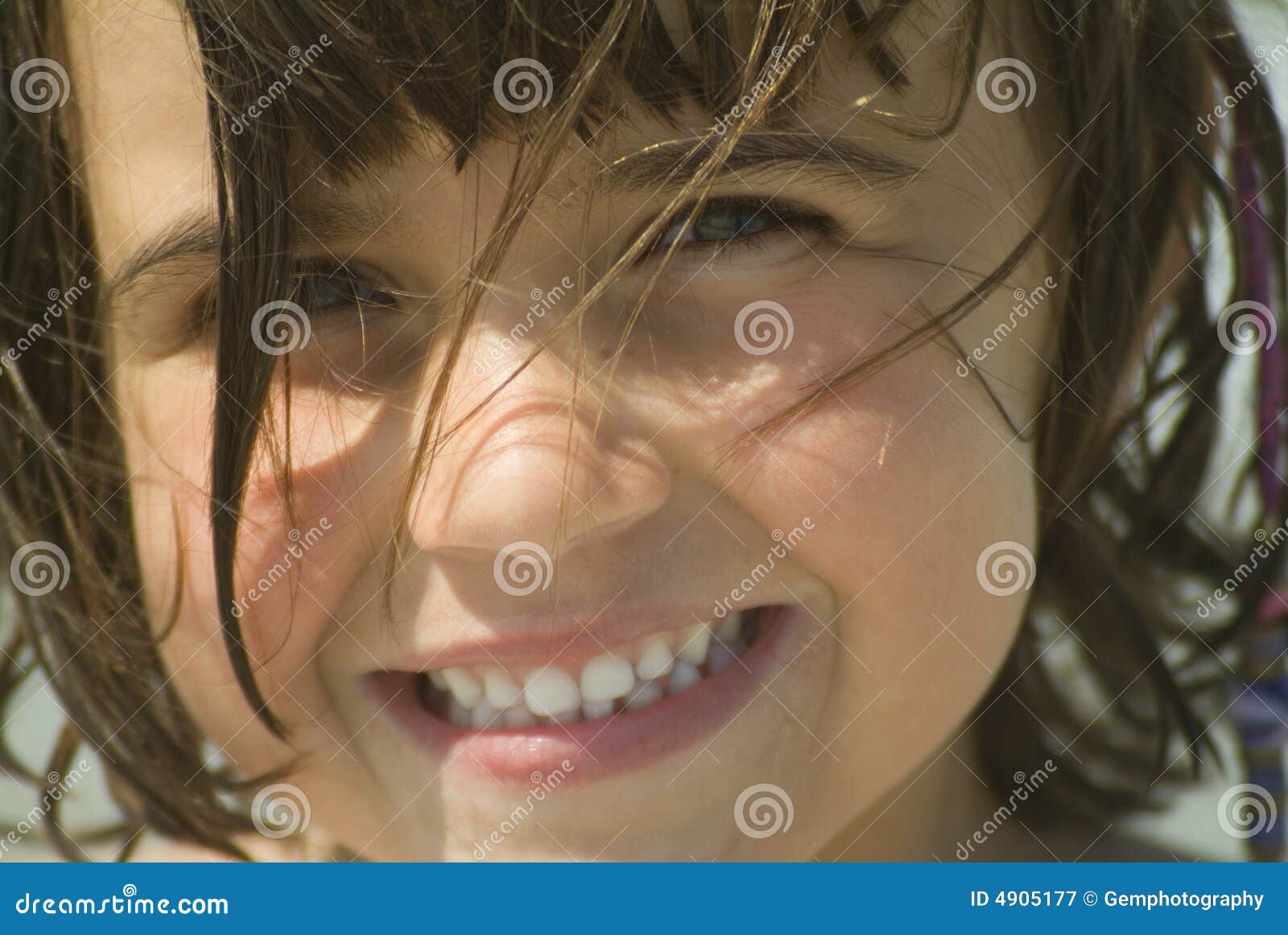Young Girl Smiling at the Camera Stock Image - Image of face, smiling ...