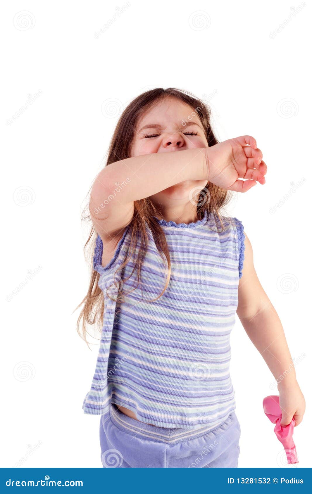 Young Girl Sneezing stock photo. Image of sneezing, symptom - 13281532
