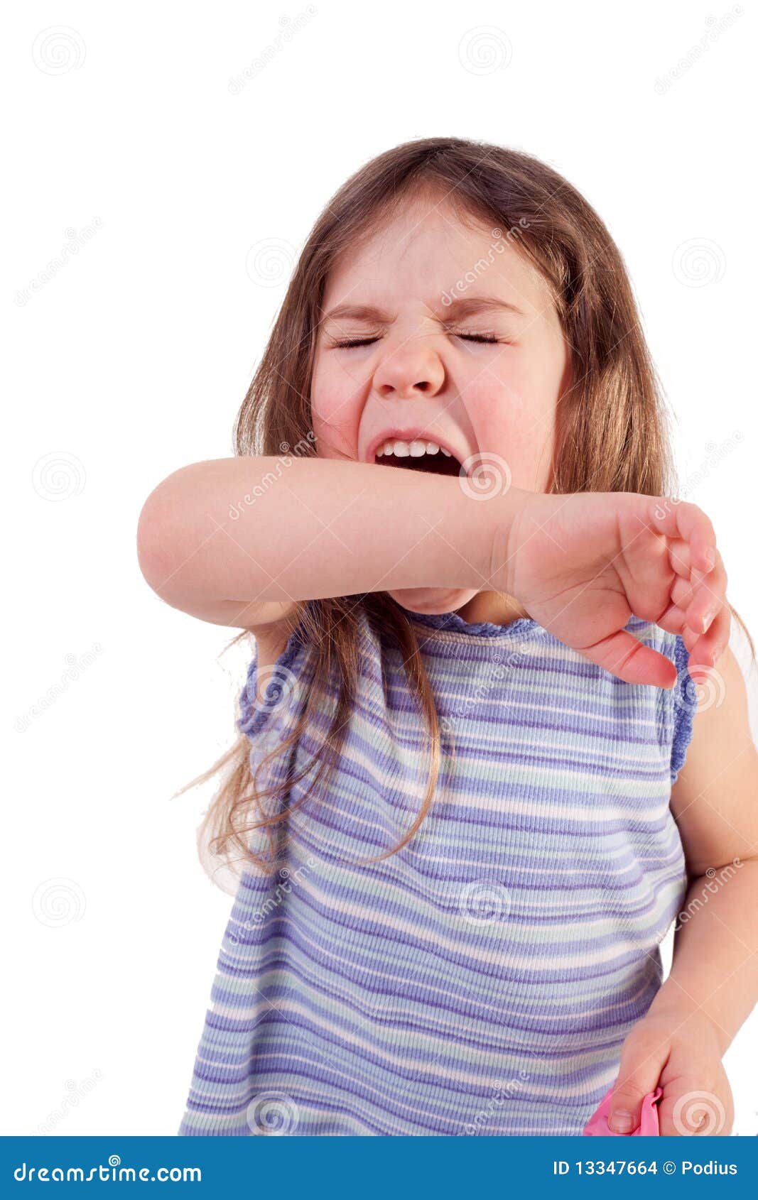 Young Girl Sneezing stock photo. Image of white, girl - 13347664