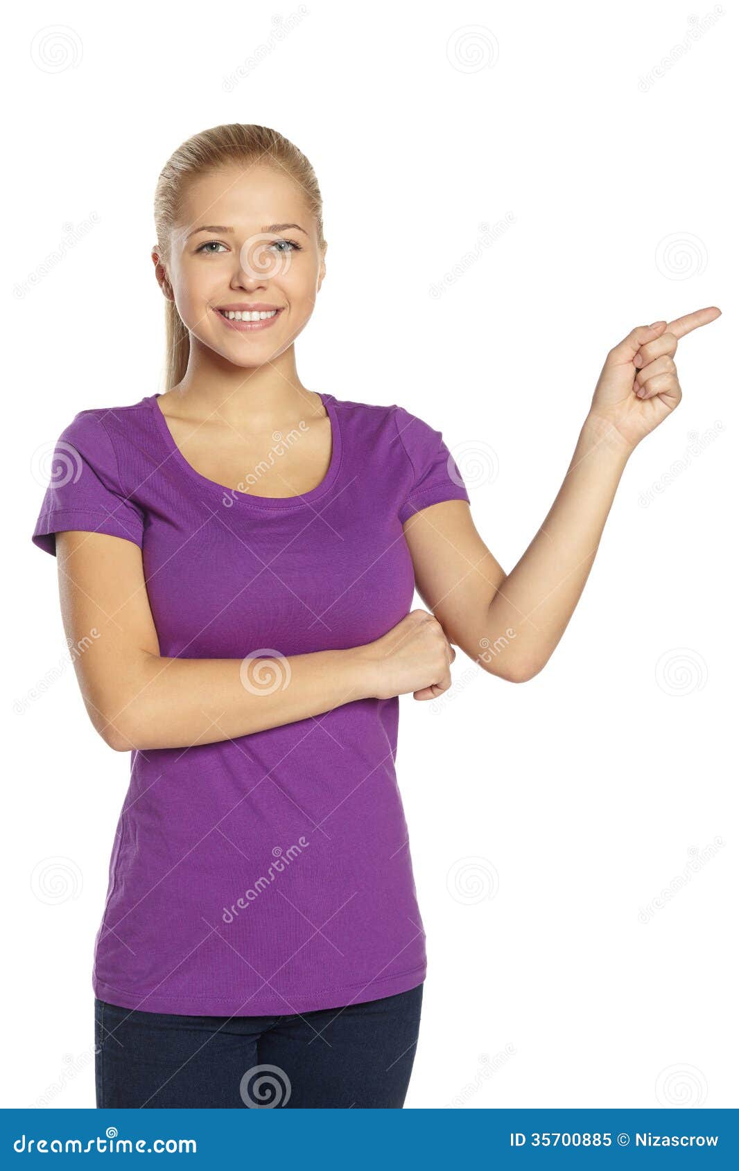 A Young Girl is Standing and Smiling Stock Image - Image of smile ...