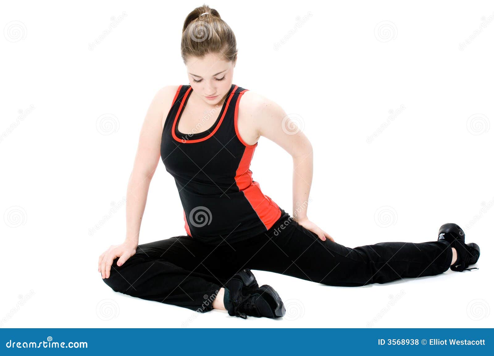 Young Girl Stretching stock photo. Image of yoga, lifestyle - 3568938