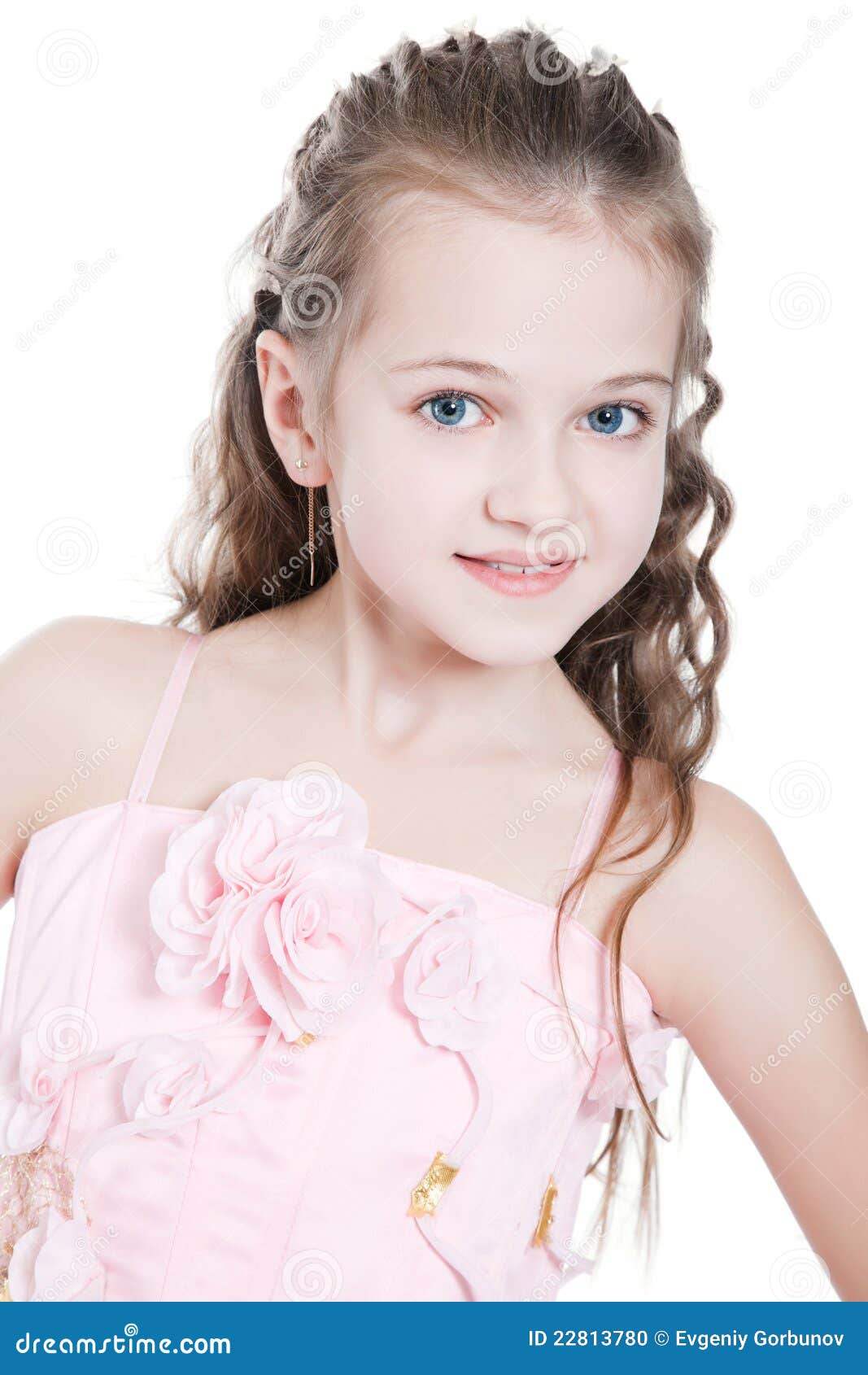 Young girl at studio stock photo. Image of fashion, dress - 22813780