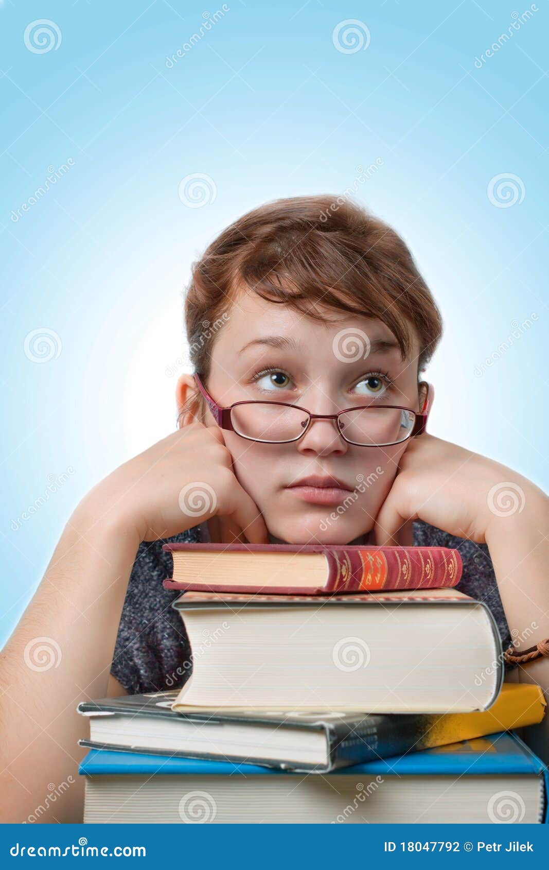 Young girl studying stock photo. Image of university - 18047792