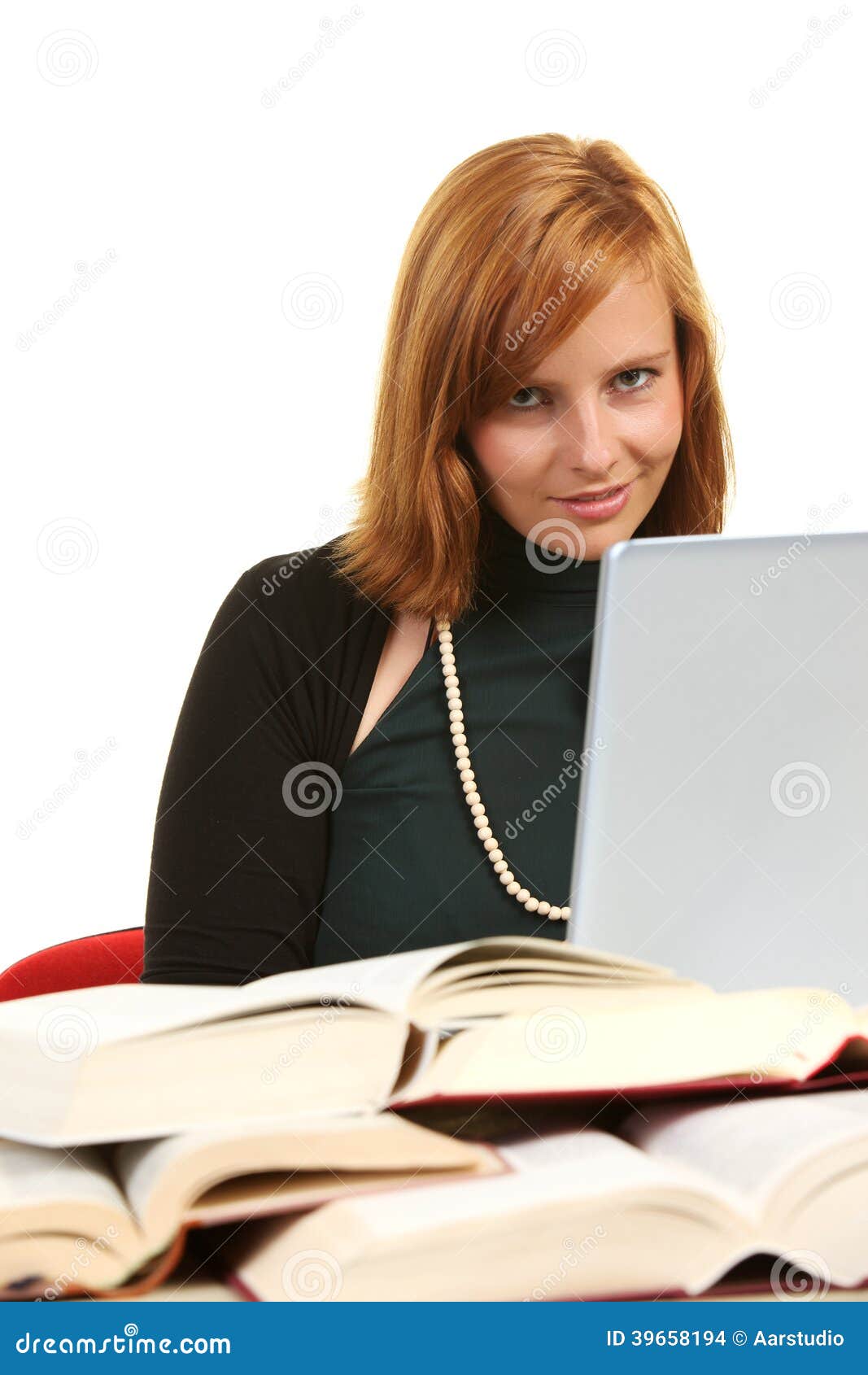 Young Girl Studying for Exams. Stock Photo - Image of read, beauty ...