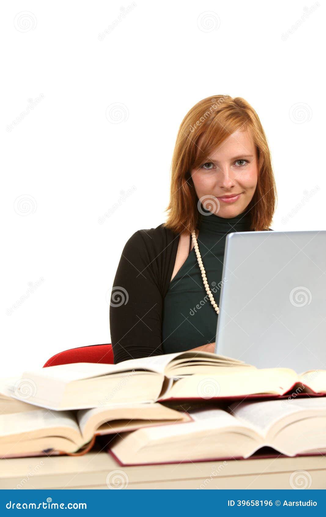 Young Girl Studying for Exams. Stock Photo - Image of hard, learning ...