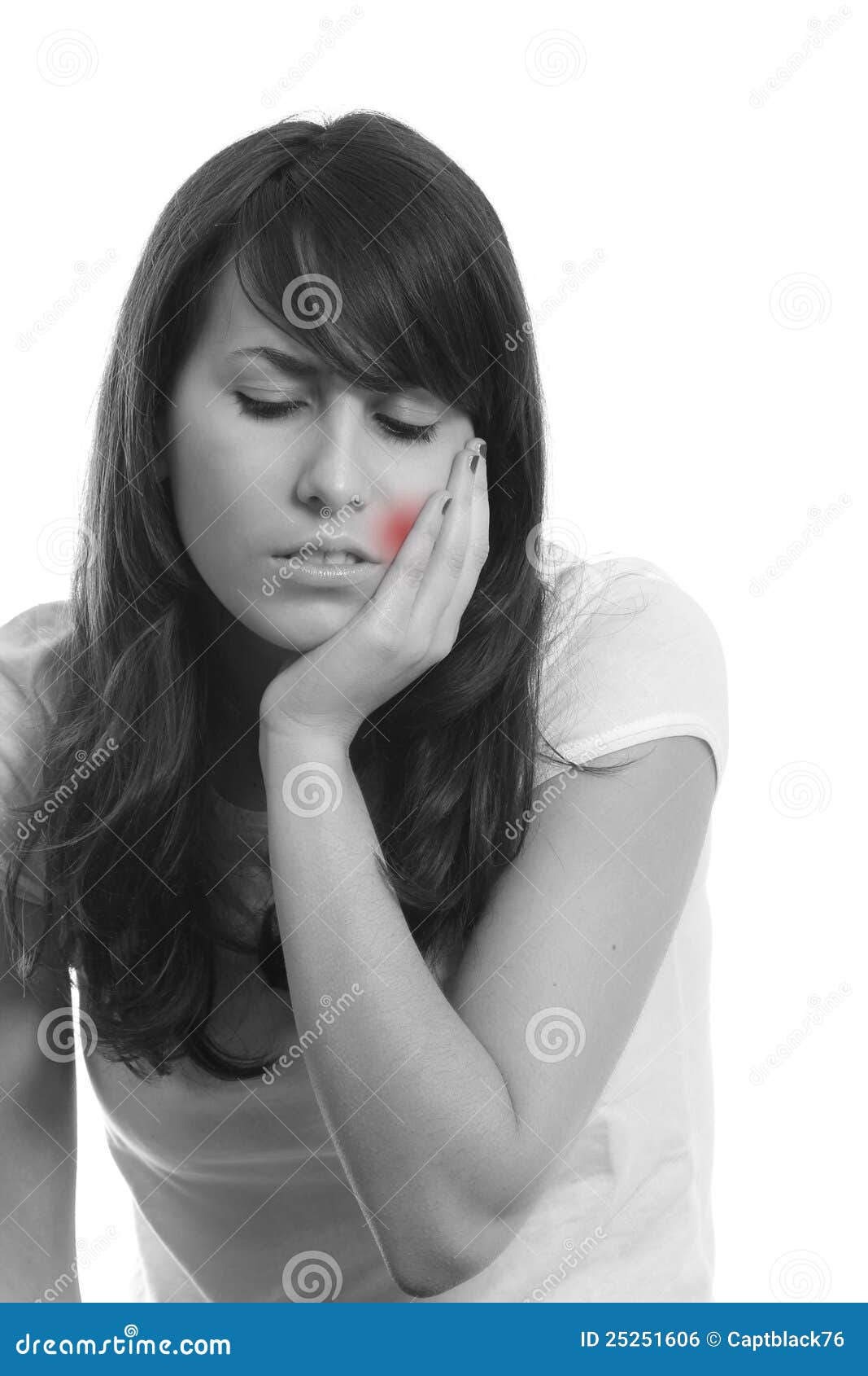 Young Girl Suffering from Toothache Stock Photo - Image of pain, female ...