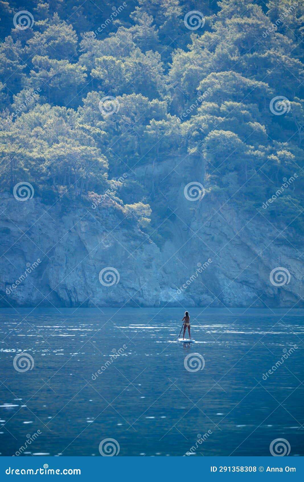 Young girl on the sup stock photo. Image of board, activity - 291358308