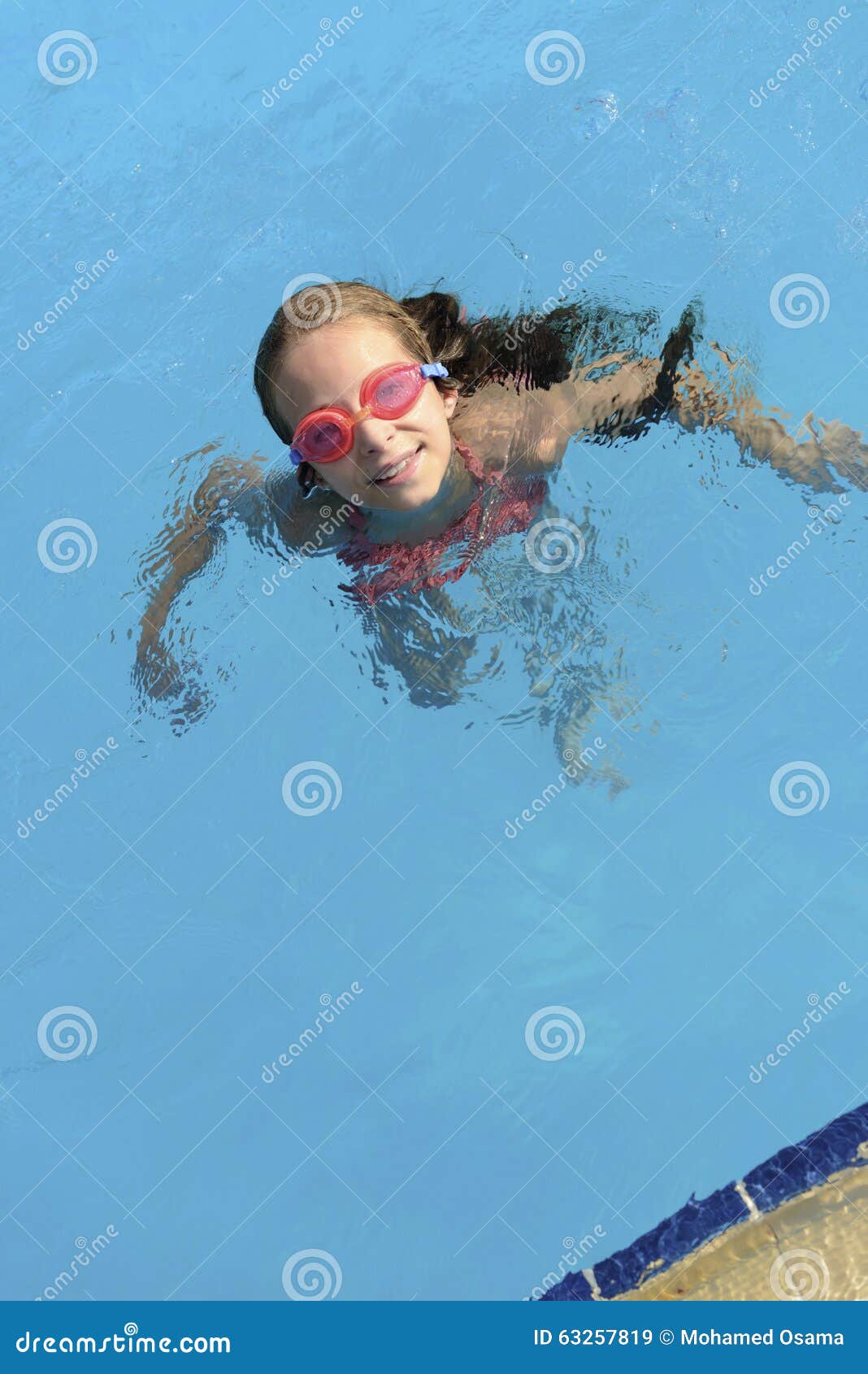 Young Girl Swimming stock image. Image of relaxing, active - 63257819